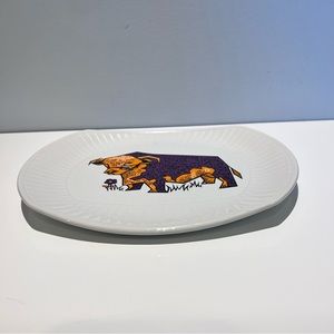 Vintage | Dining | 97s Beefeater Bull Steak Plate English Ironstone ...